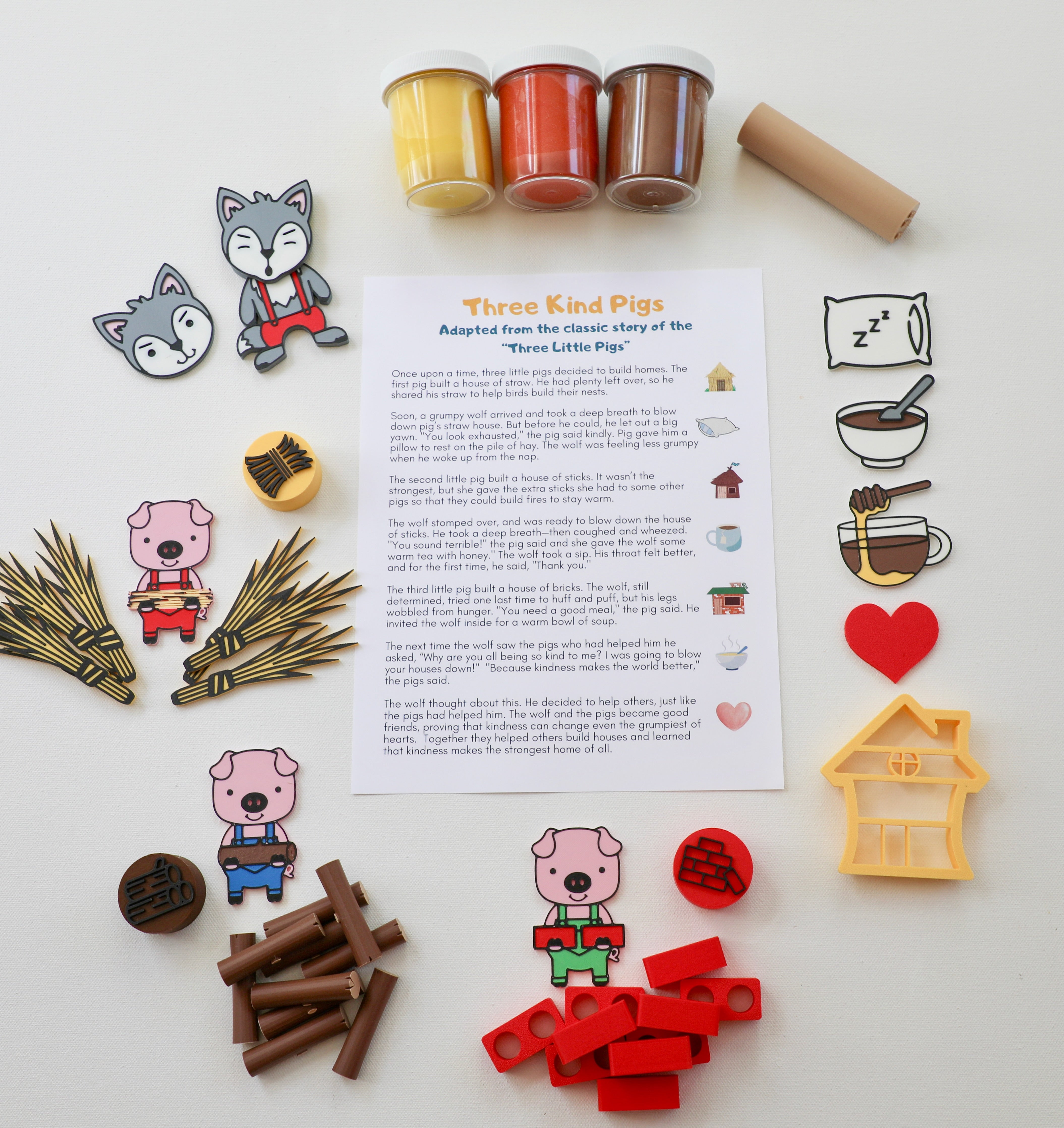 The Three Little (Kind) Pigs Kit – Kind Heart Kids